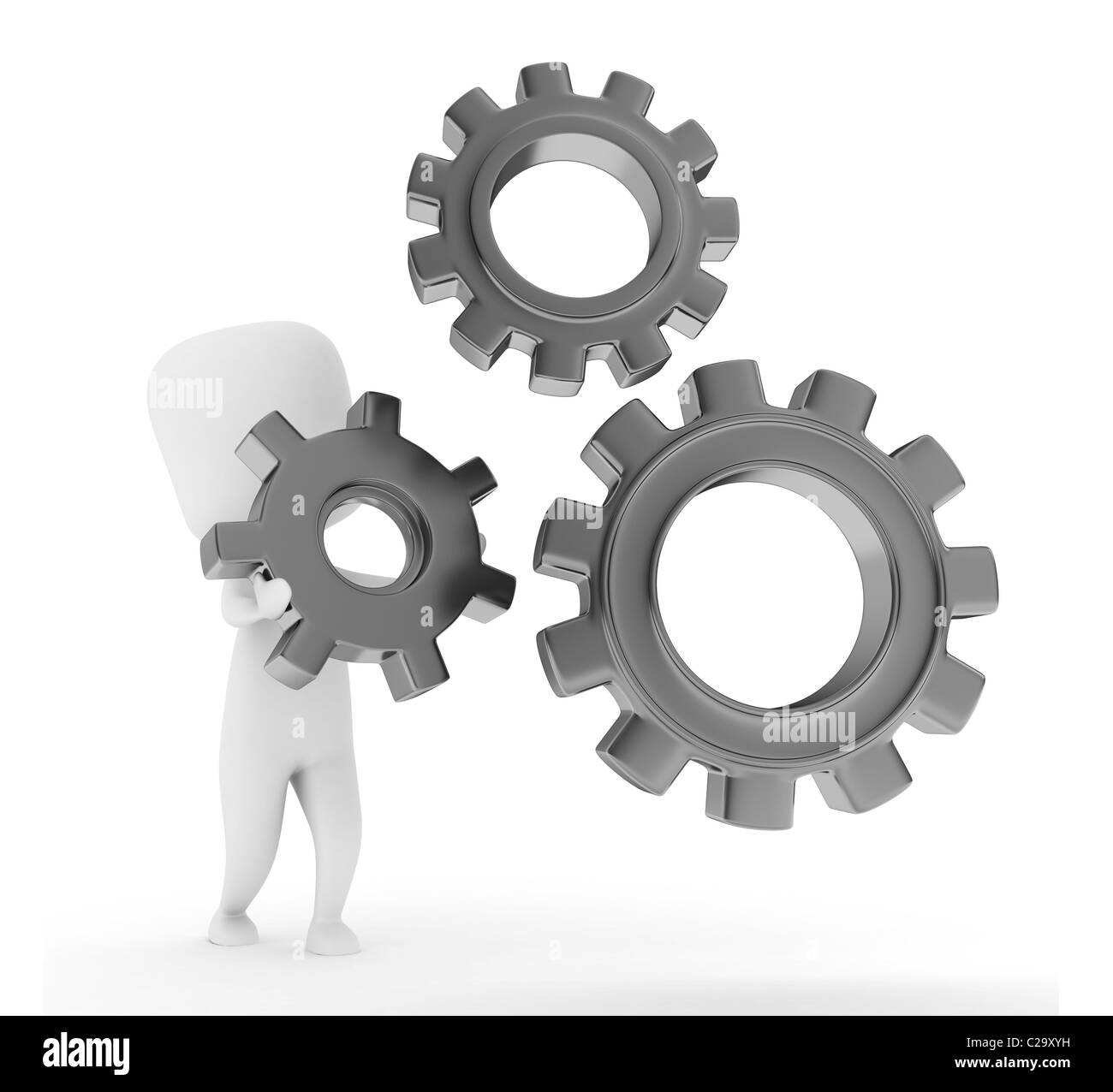 Engineering 3d man clipart hi-res stock photography and images - Alamy