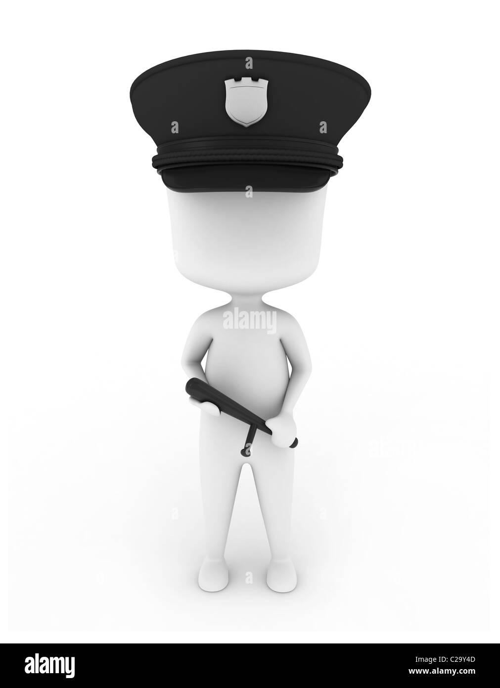 Police 3d job of a man clipart hi-res stock photography and images - Alamy