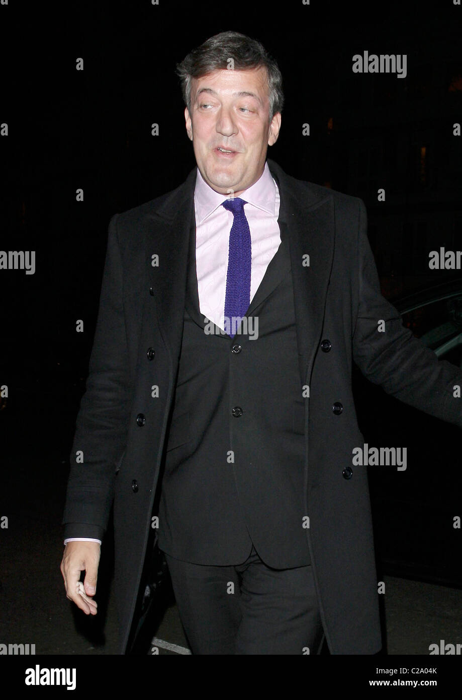 Stephen Fry, attending the Freud Annual Christmas Party London, England ...