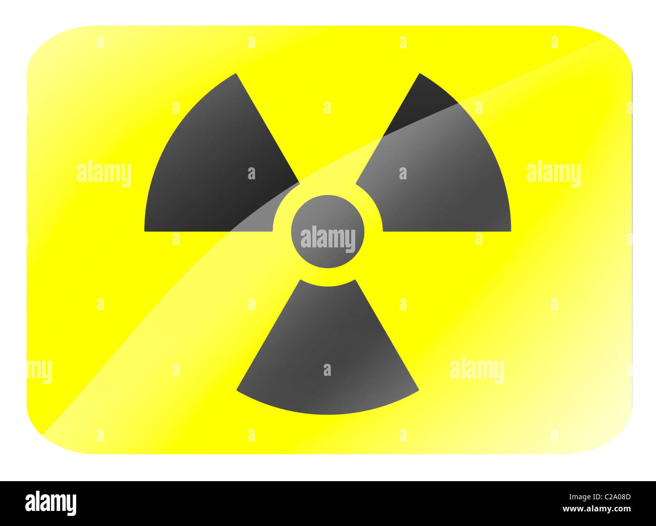 Radioactive symbol sign logo flag Stock Photo - Alamy