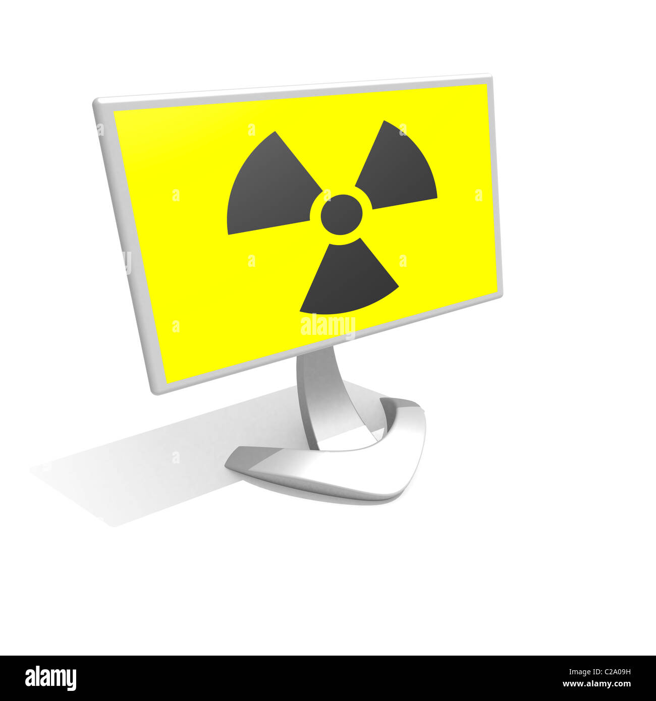 Radioactive symbol sign logo flag Stock Photo - Alamy