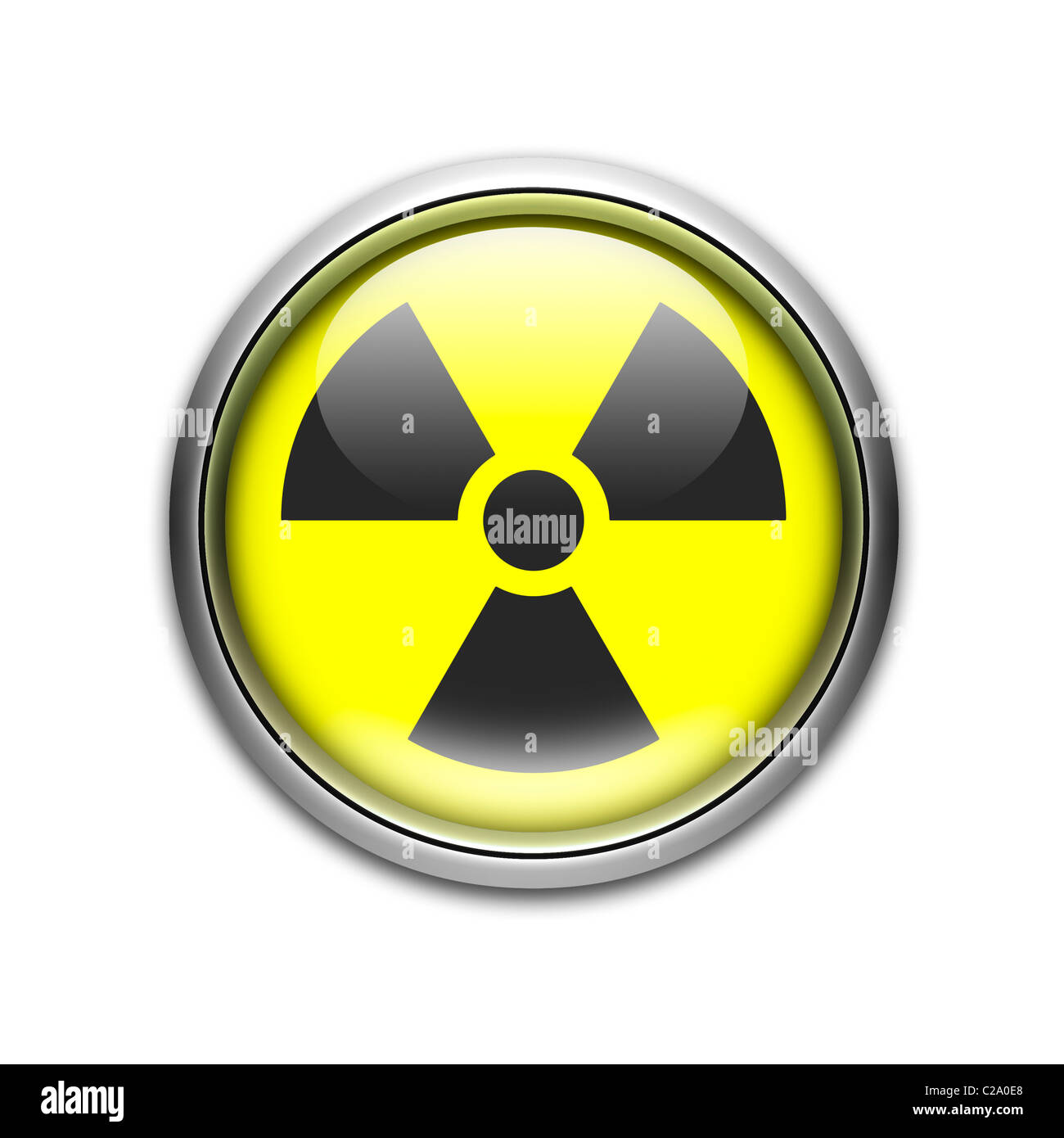 Radioactive symbol sign logo flag Stock Photo - Alamy