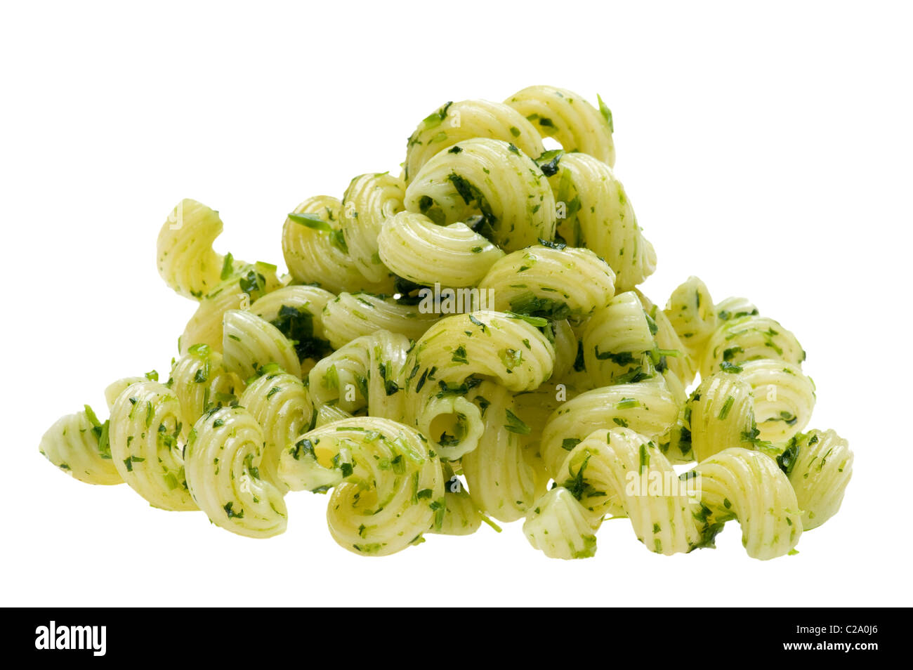 object on white - food color pasta Stock Photo - Alamy