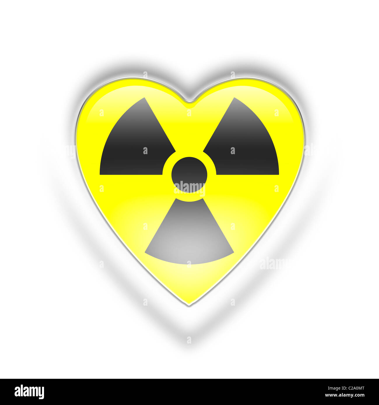 Radioactive symbol sign logo flag Stock Photo - Alamy