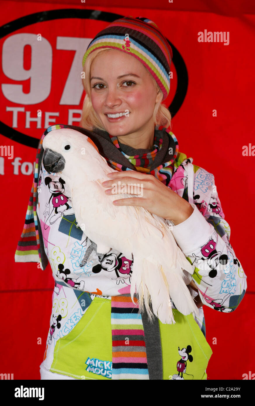 Holly Madison makes a stop at Findlay Kia in support of her Holly Jolly ...