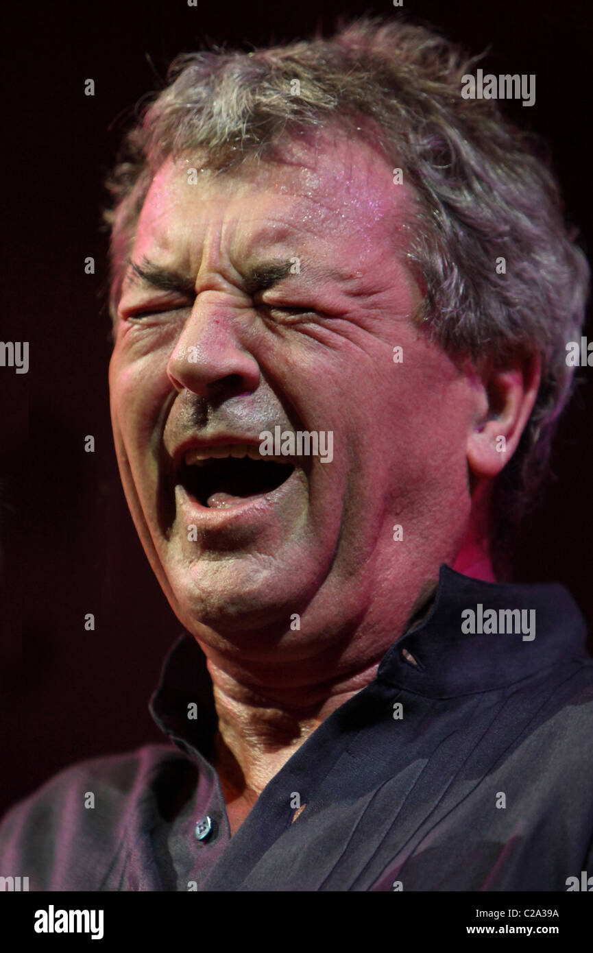 Ian Gillan The English rock music vocalist and songwriter performing ...