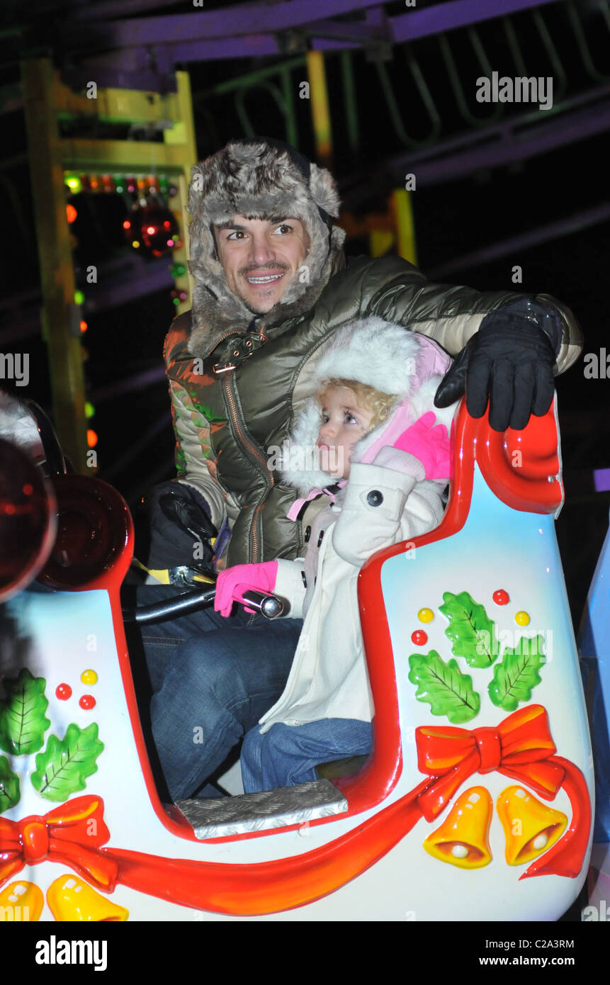 Peter Andre with Princess Tiaamii at 'Winter Wonderland' in Hyde Park ...