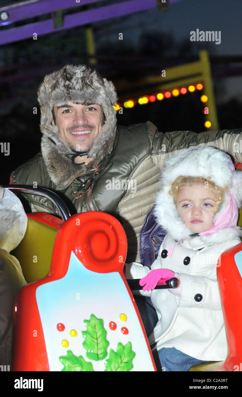 Peter Andre with Princess Tiaamii at 'Winter Wonderland' in Hyde Park ...