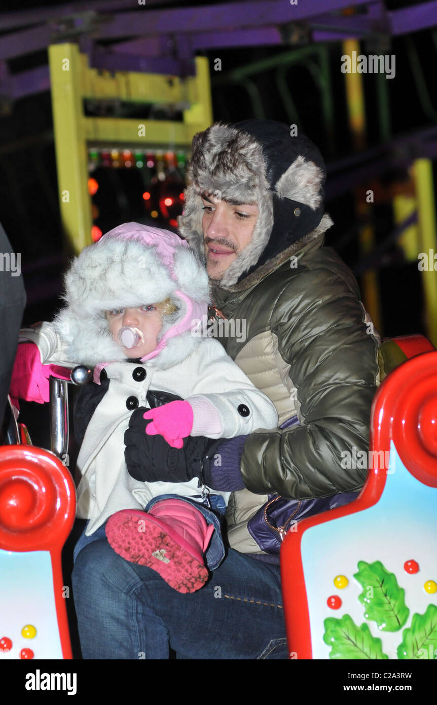 Peter Andre with Princess Tiaamii at 'Winter Wonderland' in Hyde Park ...