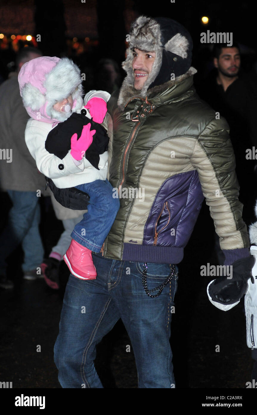 Peter Andre with Princess Tiaamii at 'Winter Wonderland' in Hyde Park ...