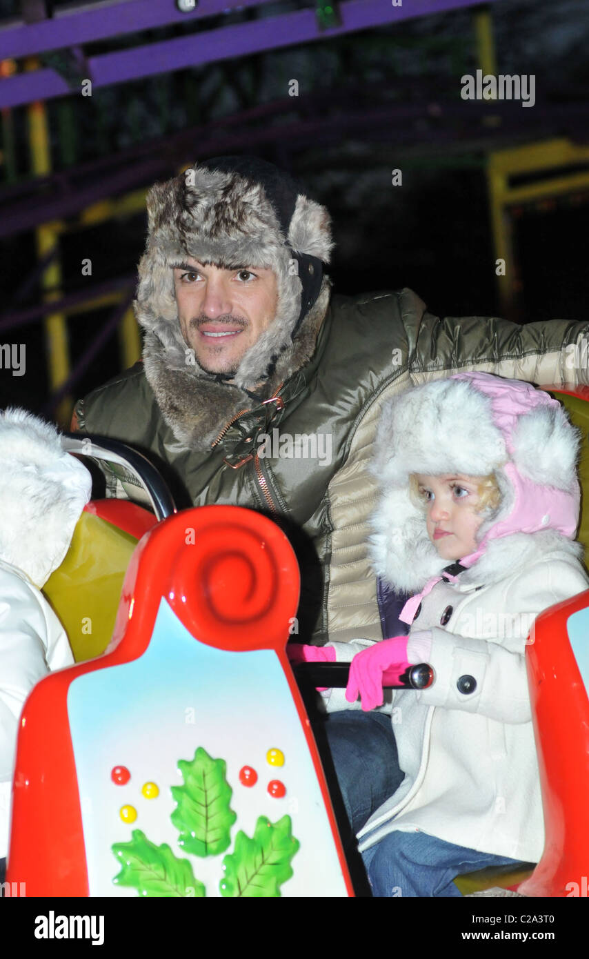 Peter Andre with Princess Tiaamii at 'Winter Wonderland' in Hyde Park ...