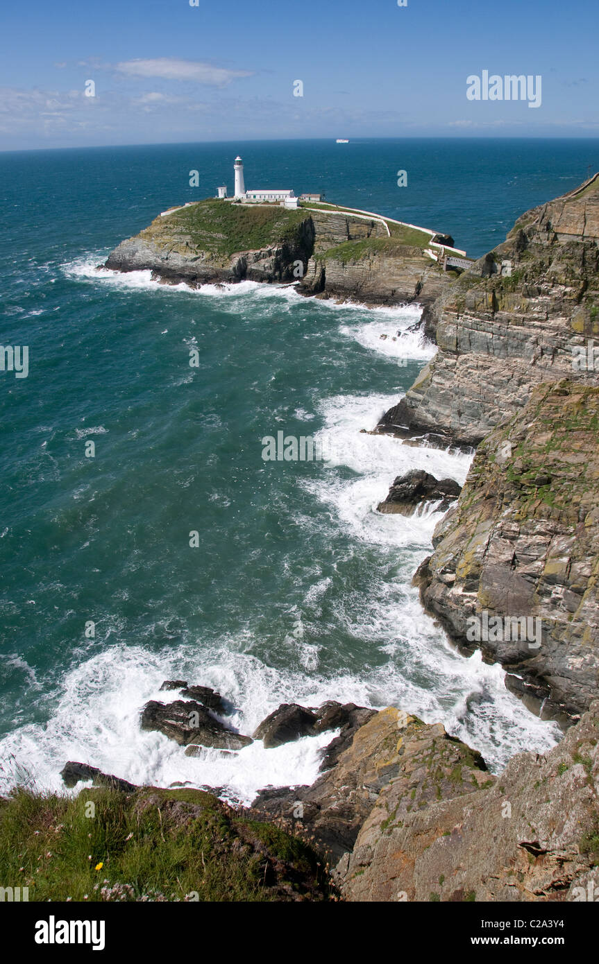 Lighthouse at South Stack, Anglesey, Wales Stock Photo - Alamy