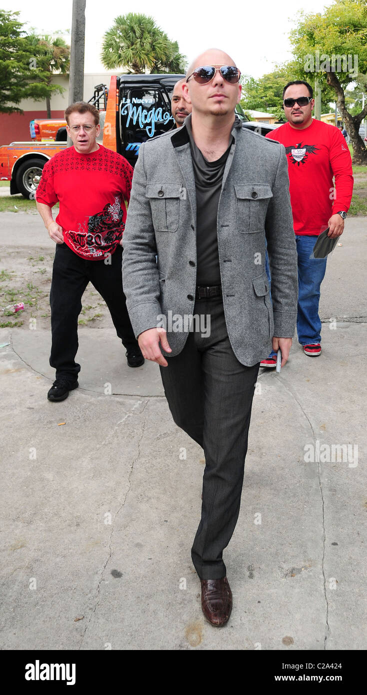 Rapper, PitBull real name Armando Christian PÚrez at the City Miami ...