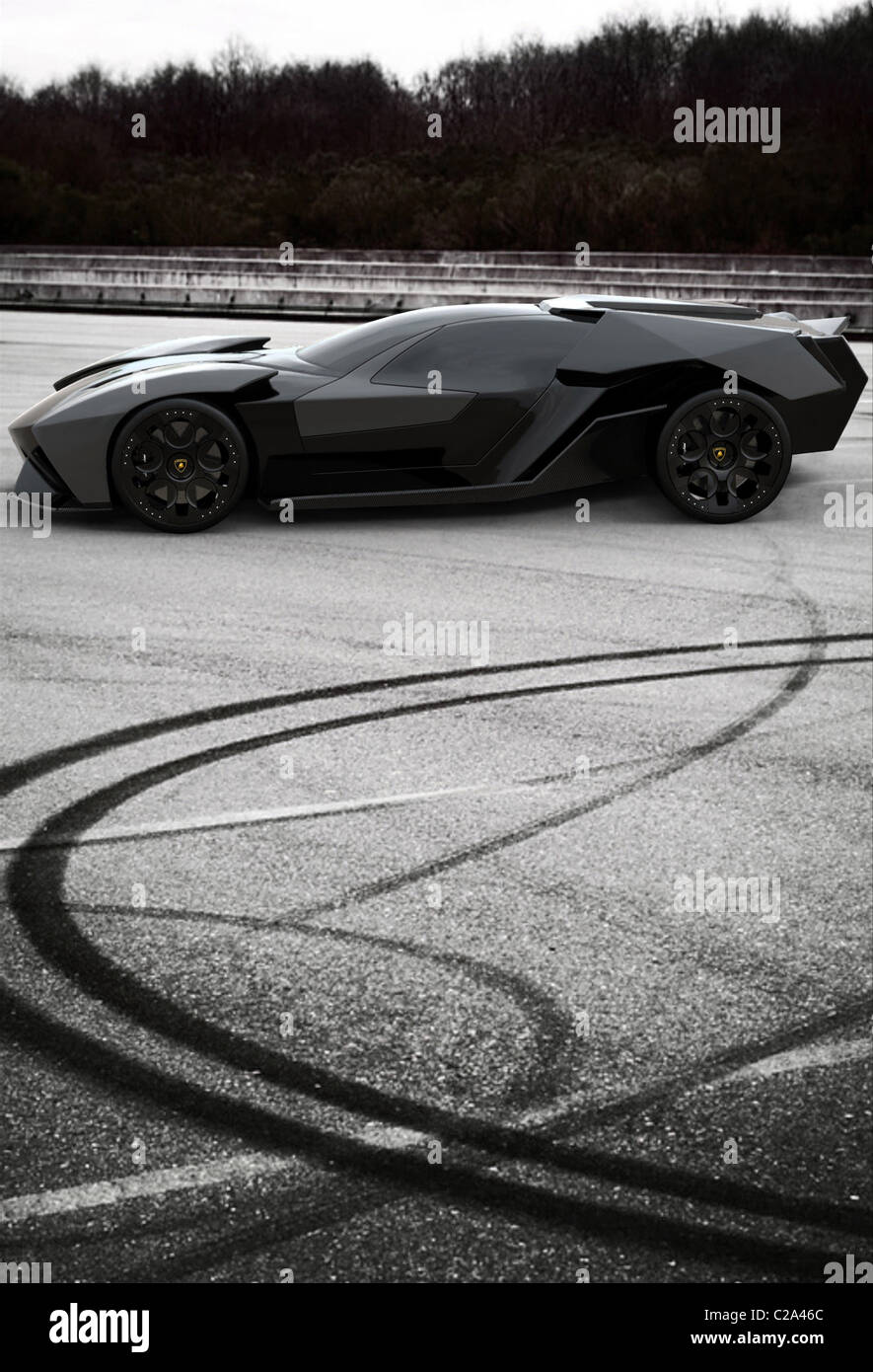 Lamborghini's Batmobile Designers at Lamborghini have come up with a ...
