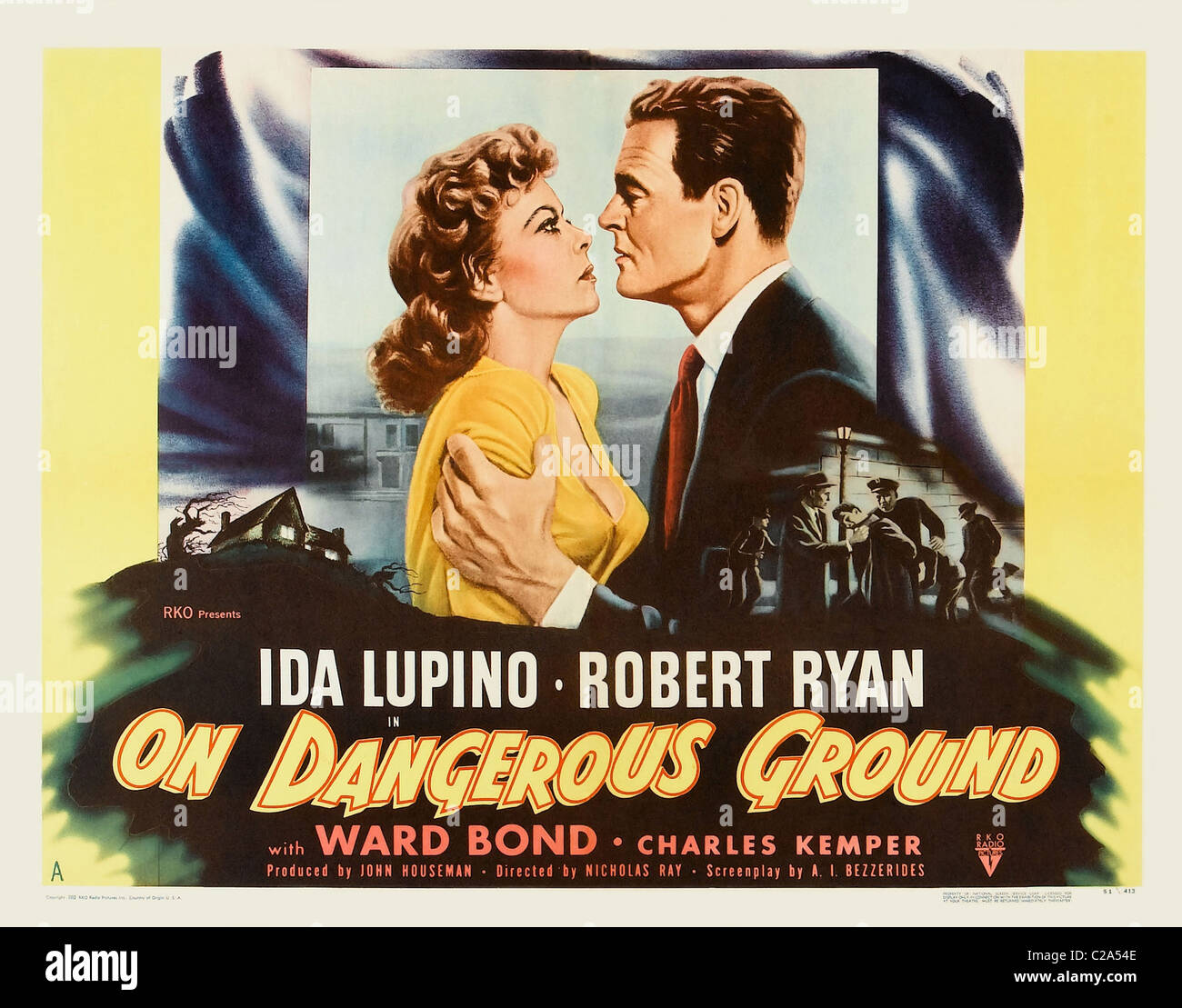 ON DANGEROUS GROUND (1951) IDA LUPINO, ROBERT RYAN NICHOLAS RAY (DIR ...