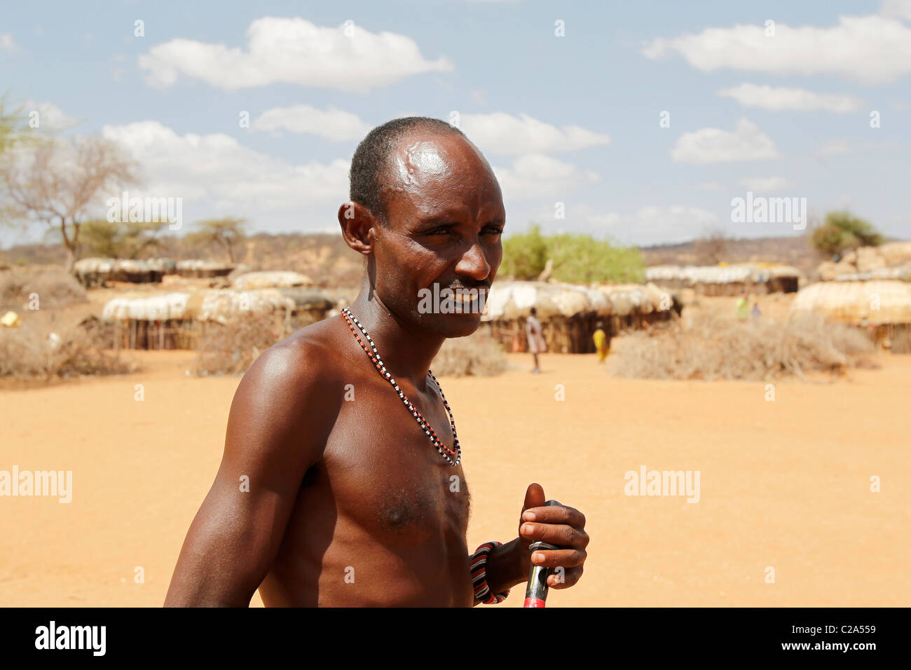 A male african villager Stock Photo - Alamy