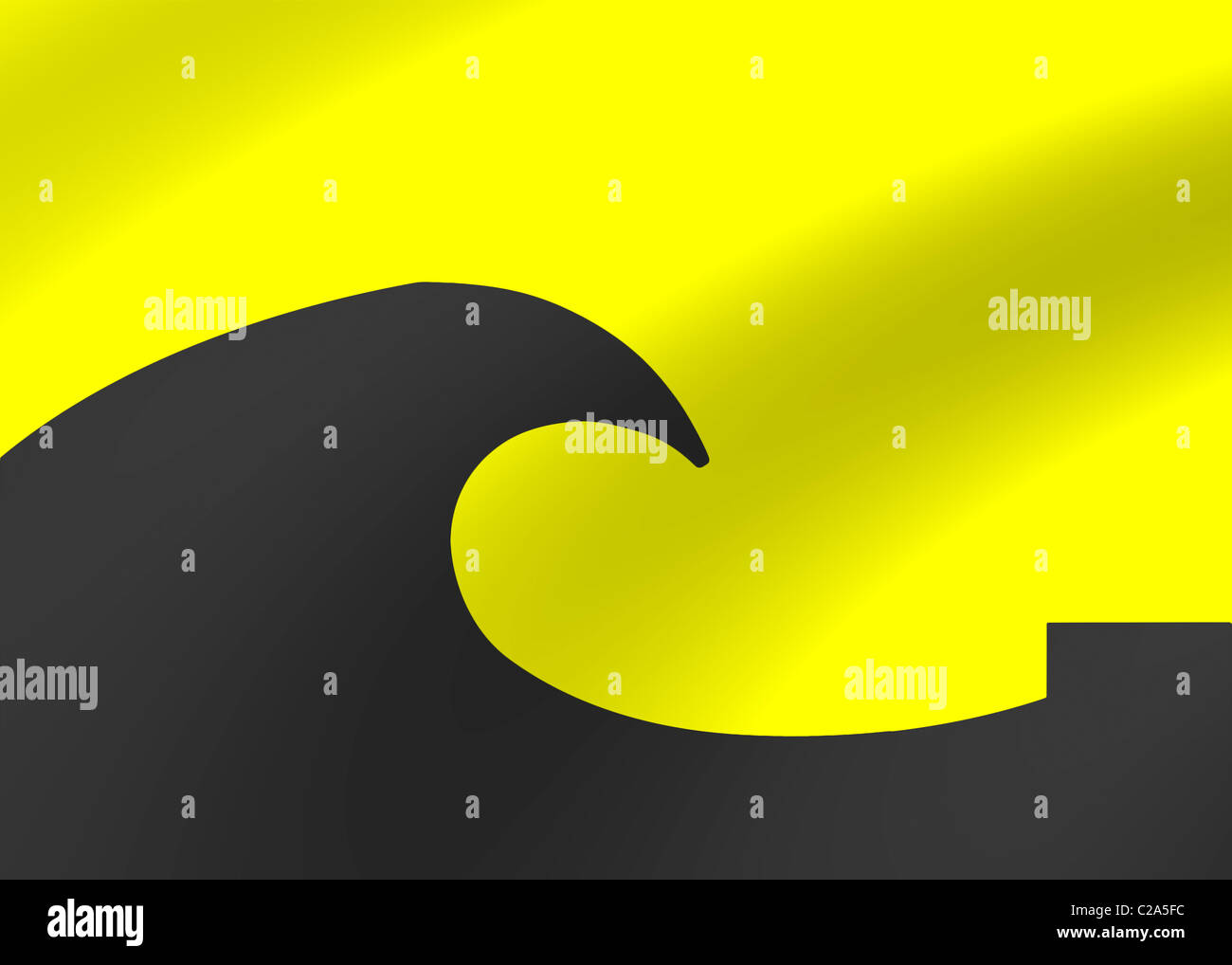 Tsunami sign logo symbol Stock Photo - Alamy