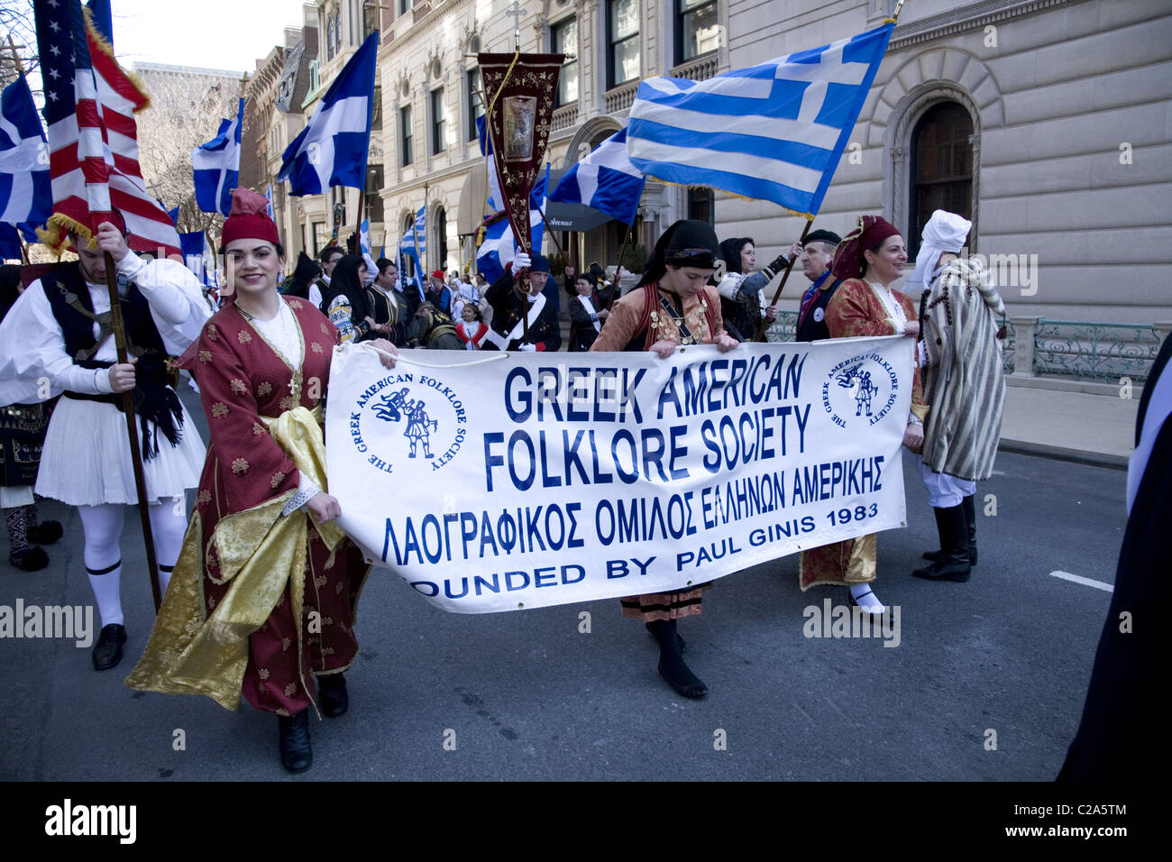 2011 Greek Independence Day Parade along 5th Avenue in New York City ...