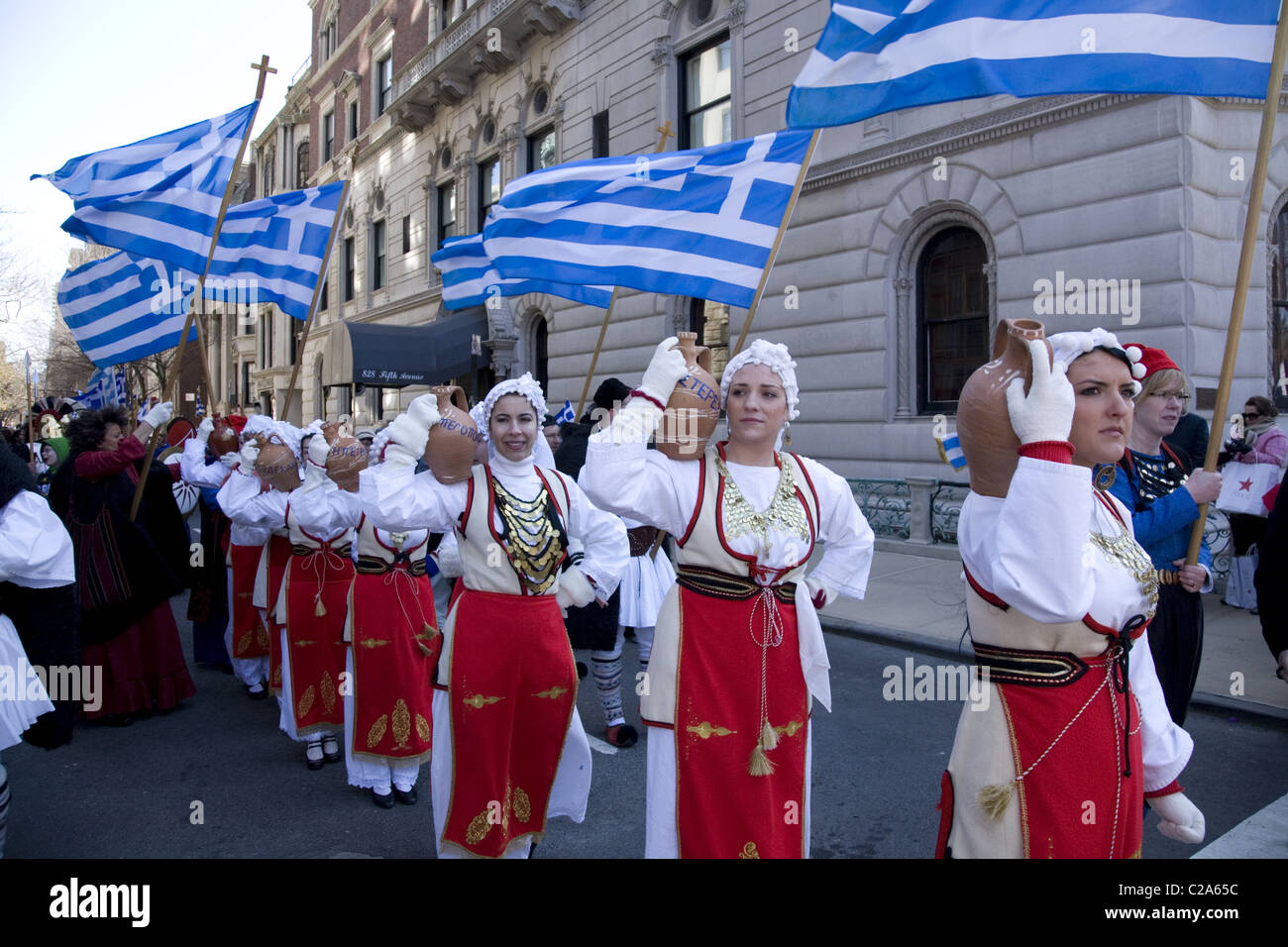 2011 Greek Independence Day Parade along 5th Avenue in New York City ...