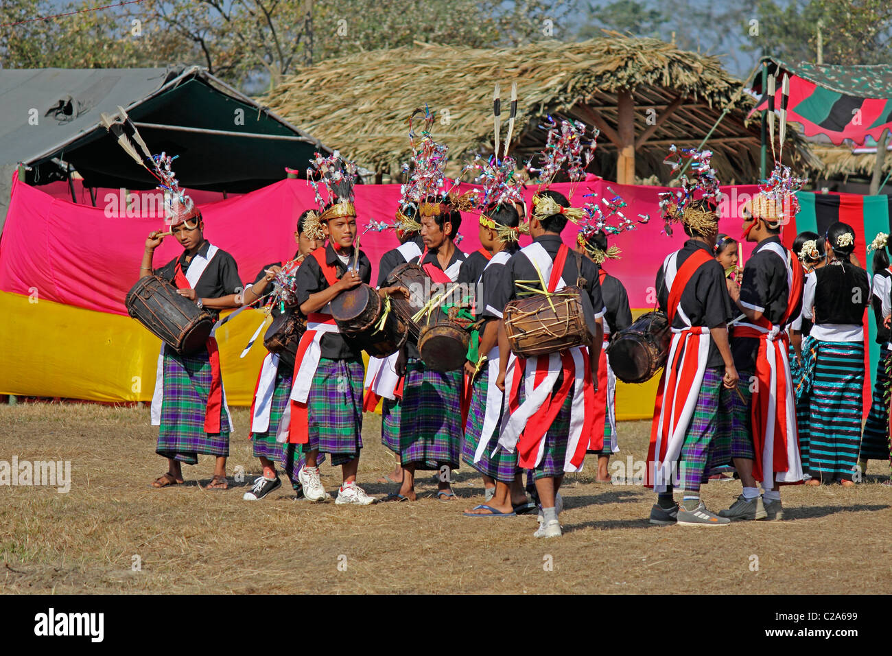 Tangsa, Lungchang Tribes performing dance at Namdapha Eco Cultural ...