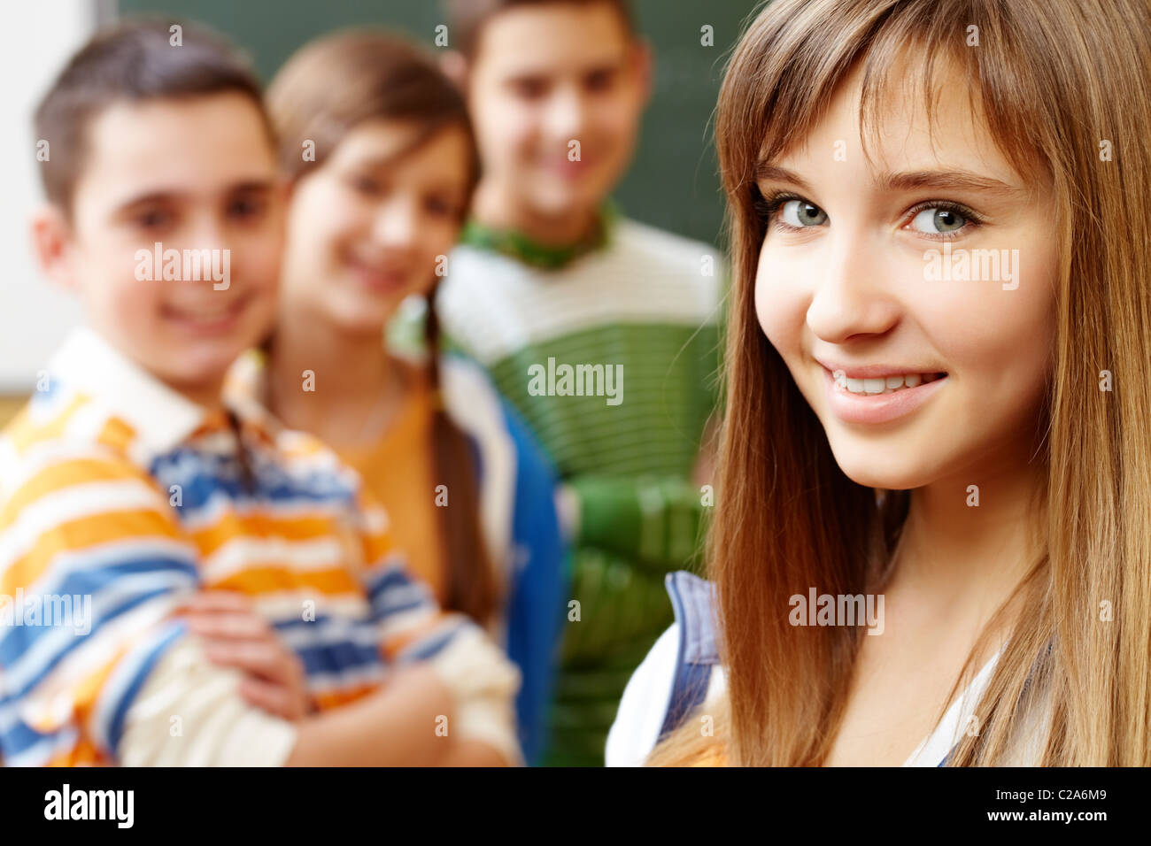 Confident student looking at camera Stock Photo - Alamy