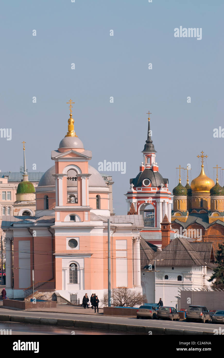 Many Russian orthodox churches in center of Moscow Stock Photo - Alamy