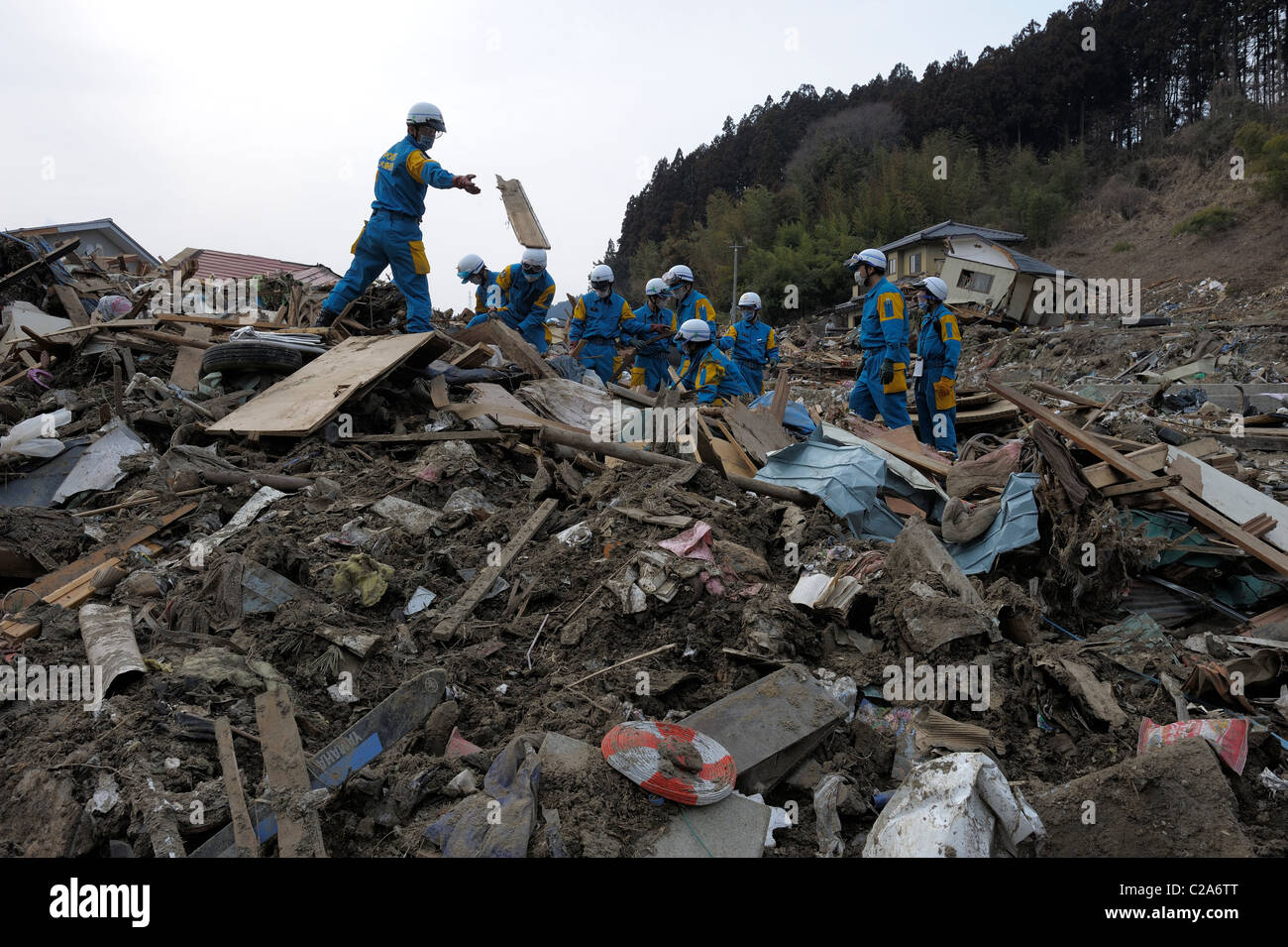 2011 Tsunami Japan Rescue High Resolution Stock Photography and Images ...