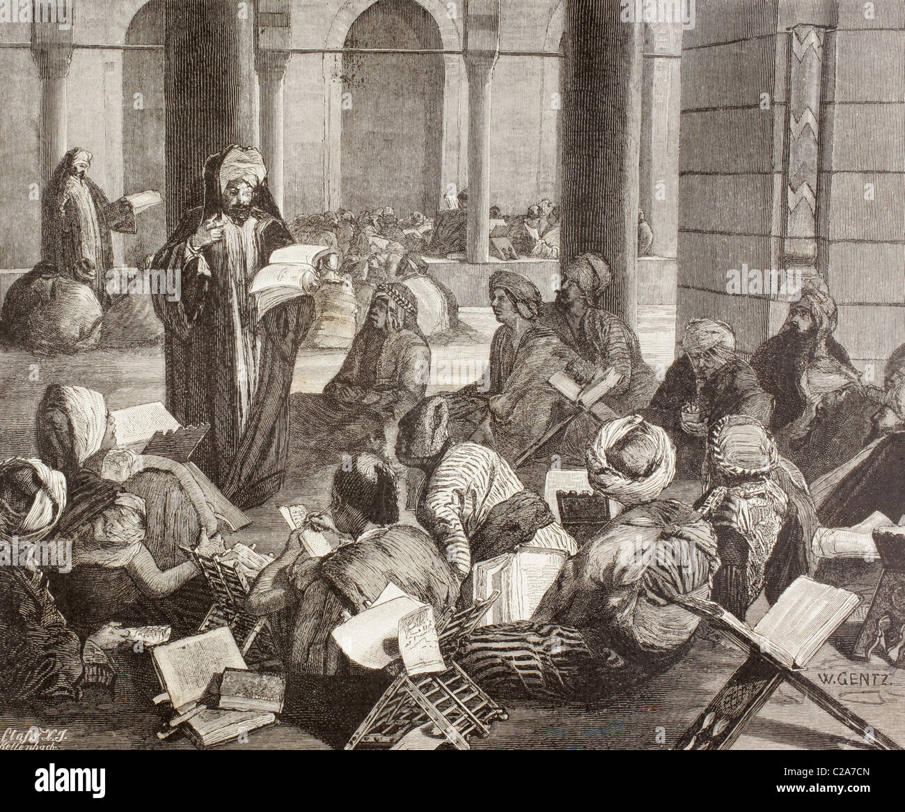 Professor lecturing al azhar university cairo hi-res stock photography ...