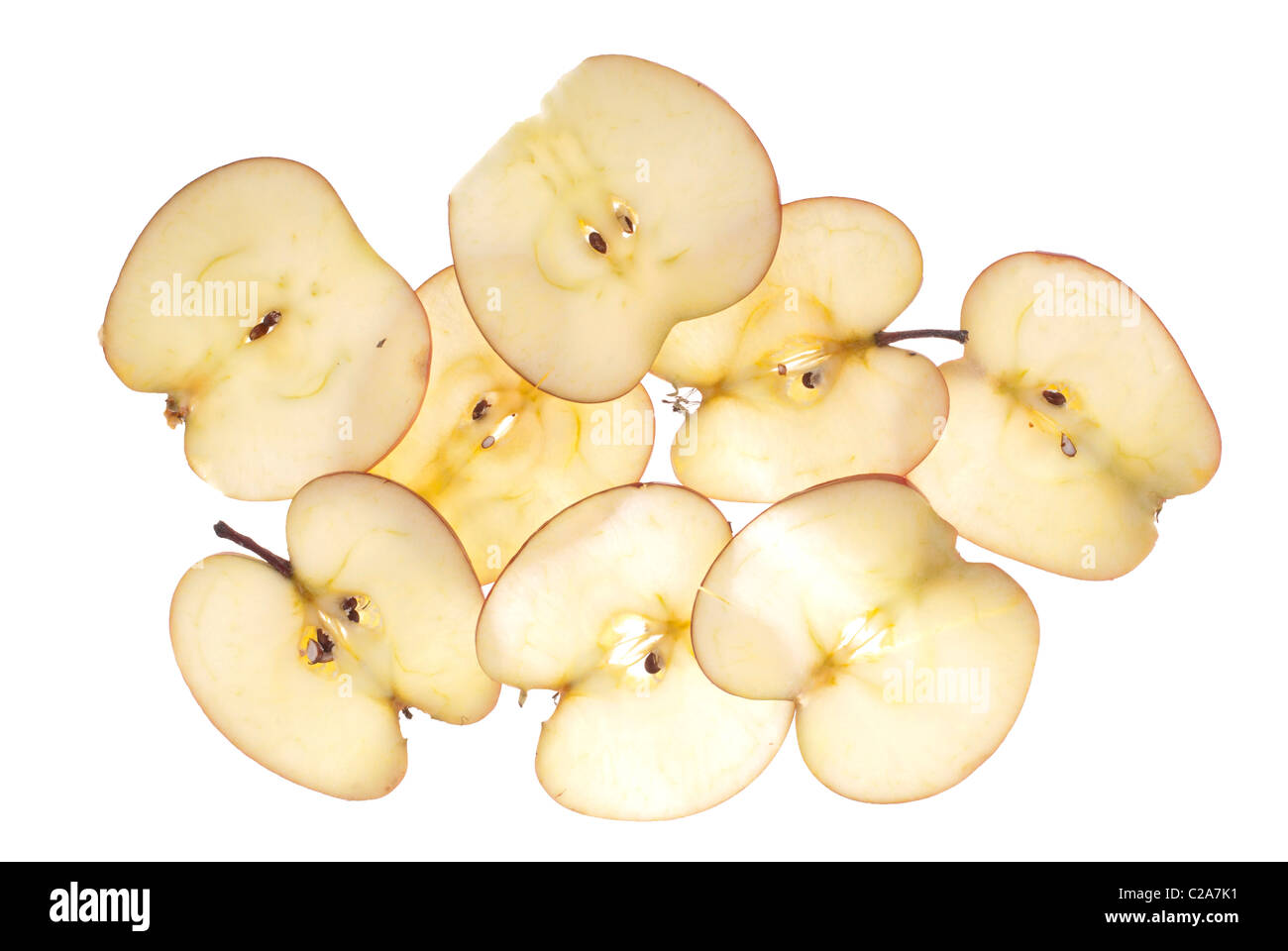 Thin sliced red apple hi-res stock photography and images - Alamy