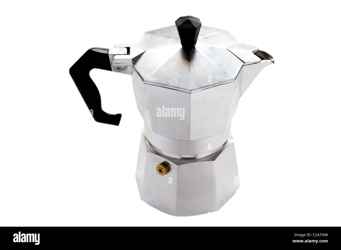 object on white - coffee maker close up Stock Photo - Alamy