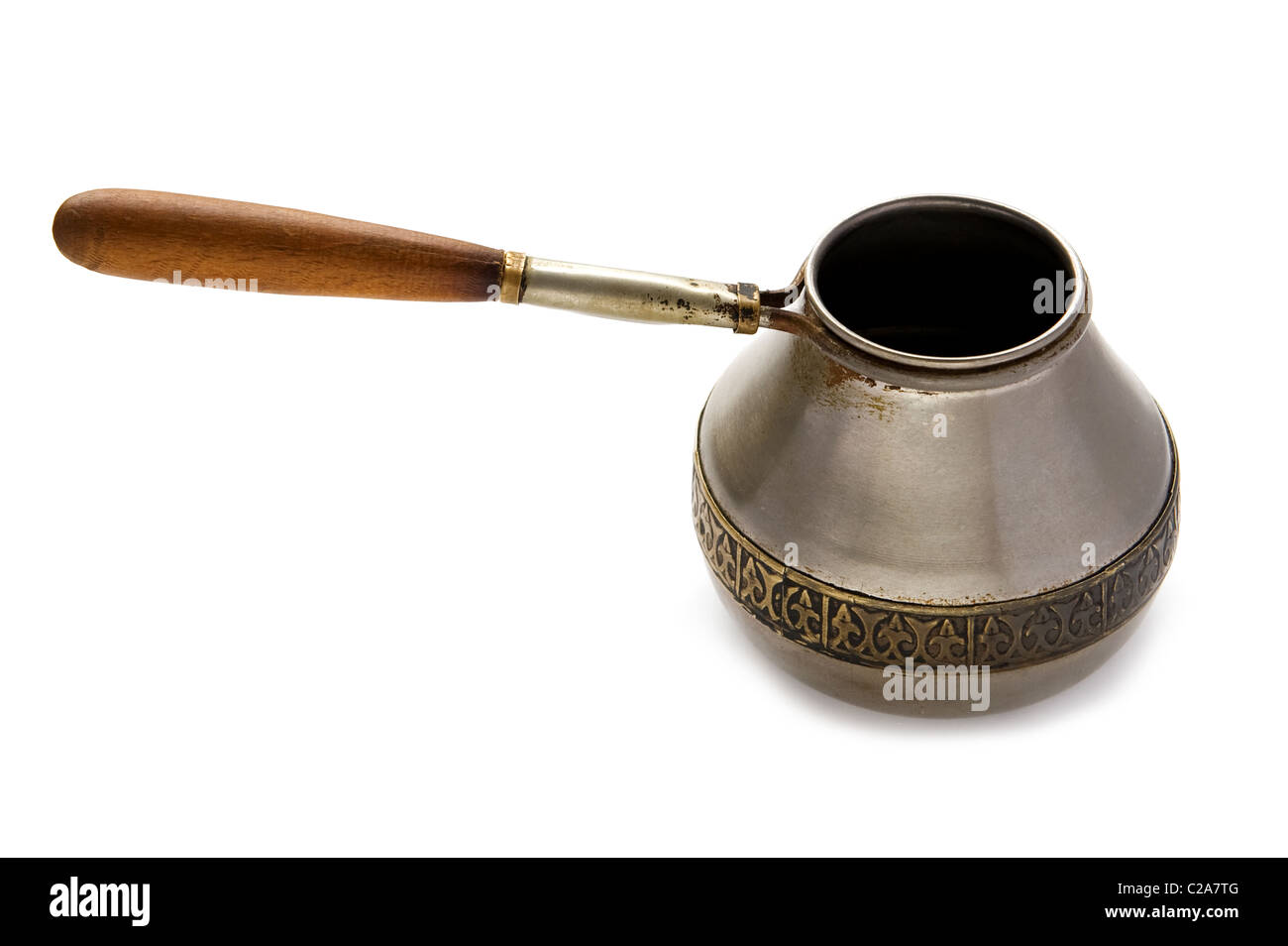 object on white - coffee maker close up Stock Photo - Alamy