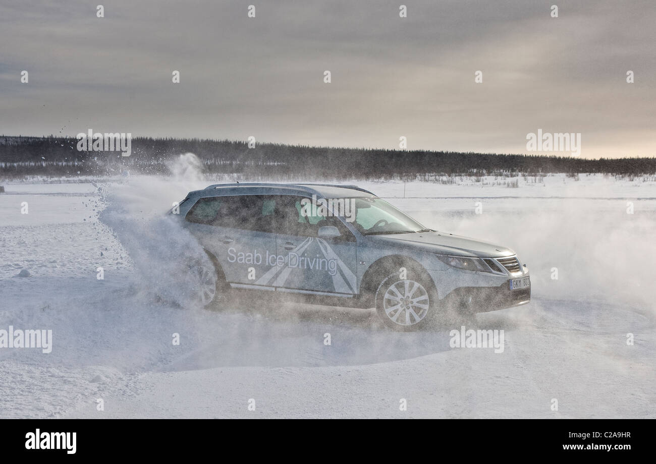 Ice Driving, Kiruna, Lapland, Sweden Stock Photo - Alamy