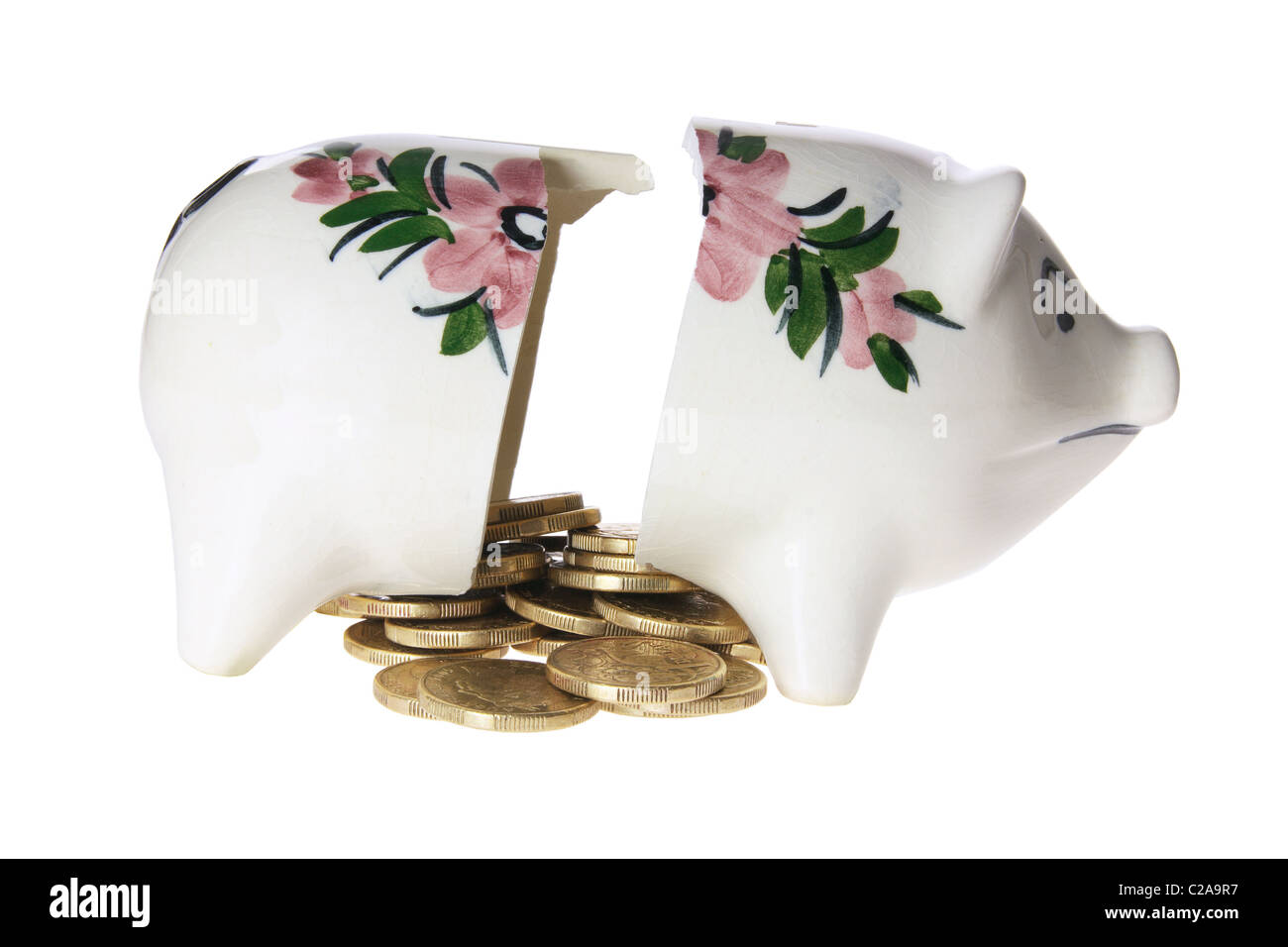 Piggybank broken hi-res stock photography and images - Alamy
