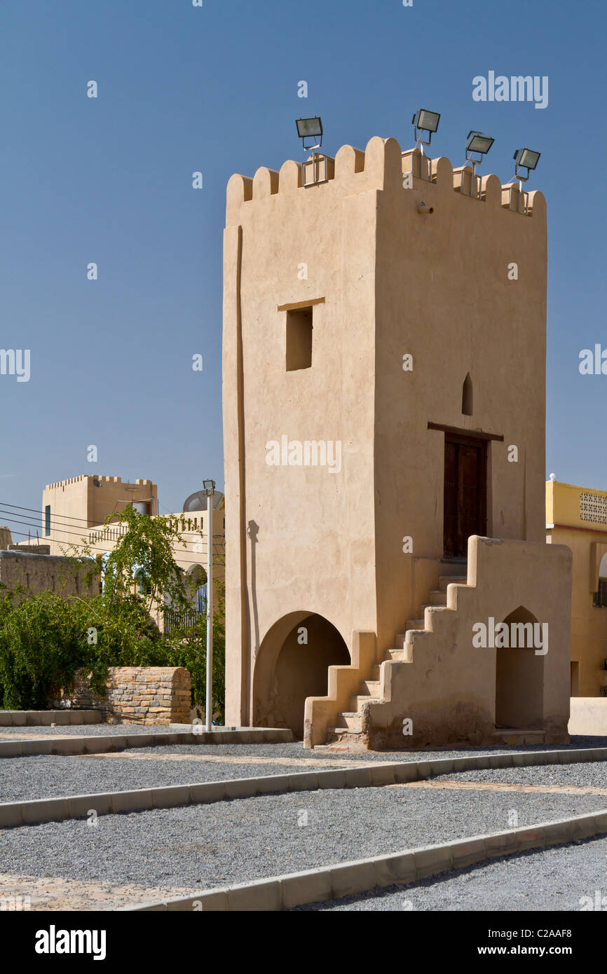 Fortification architecture in NIzwa, Oman Stock Photo - Alamy