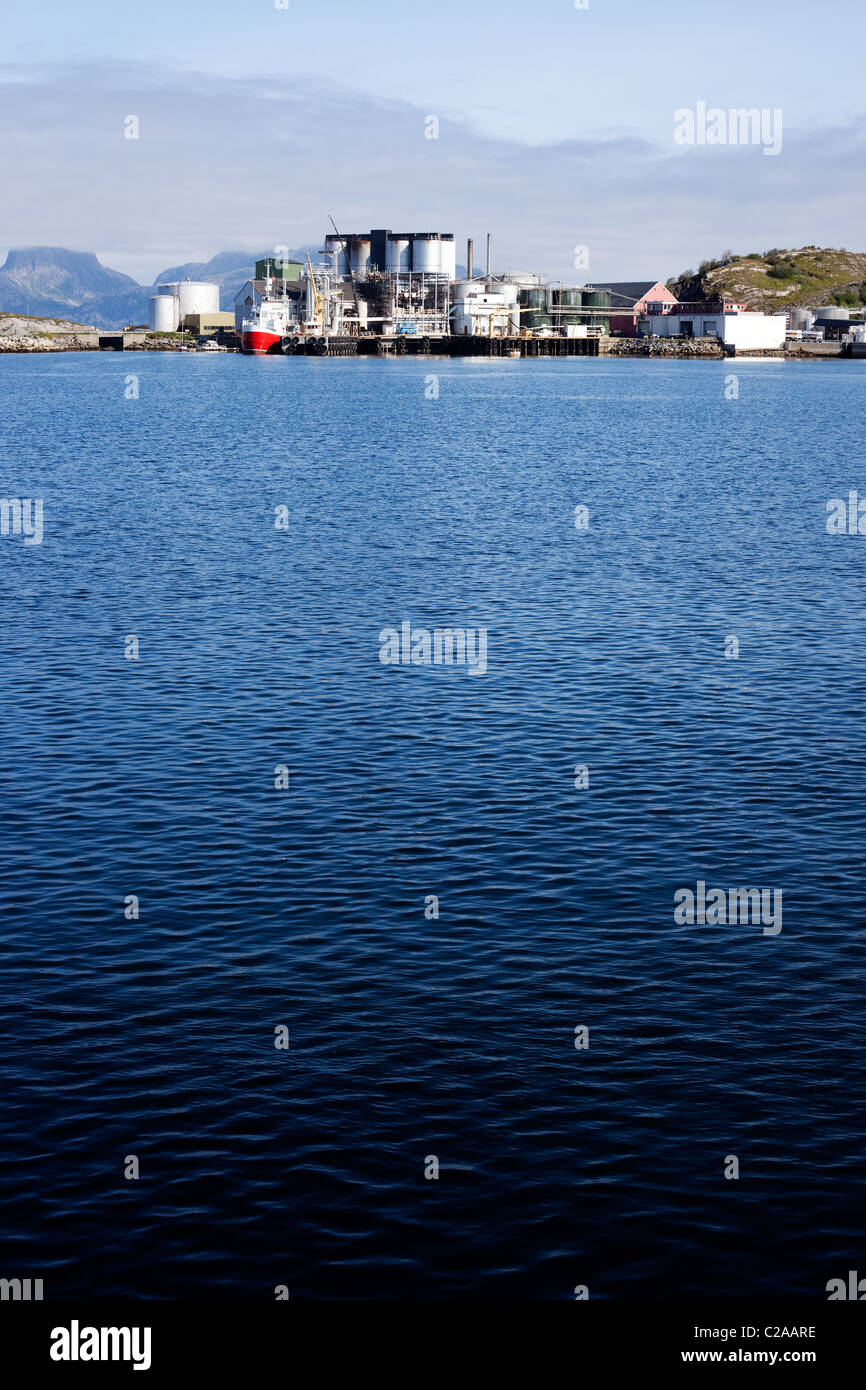 Coast shipping industry buildings in northern Norway Stock Photo - Alamy