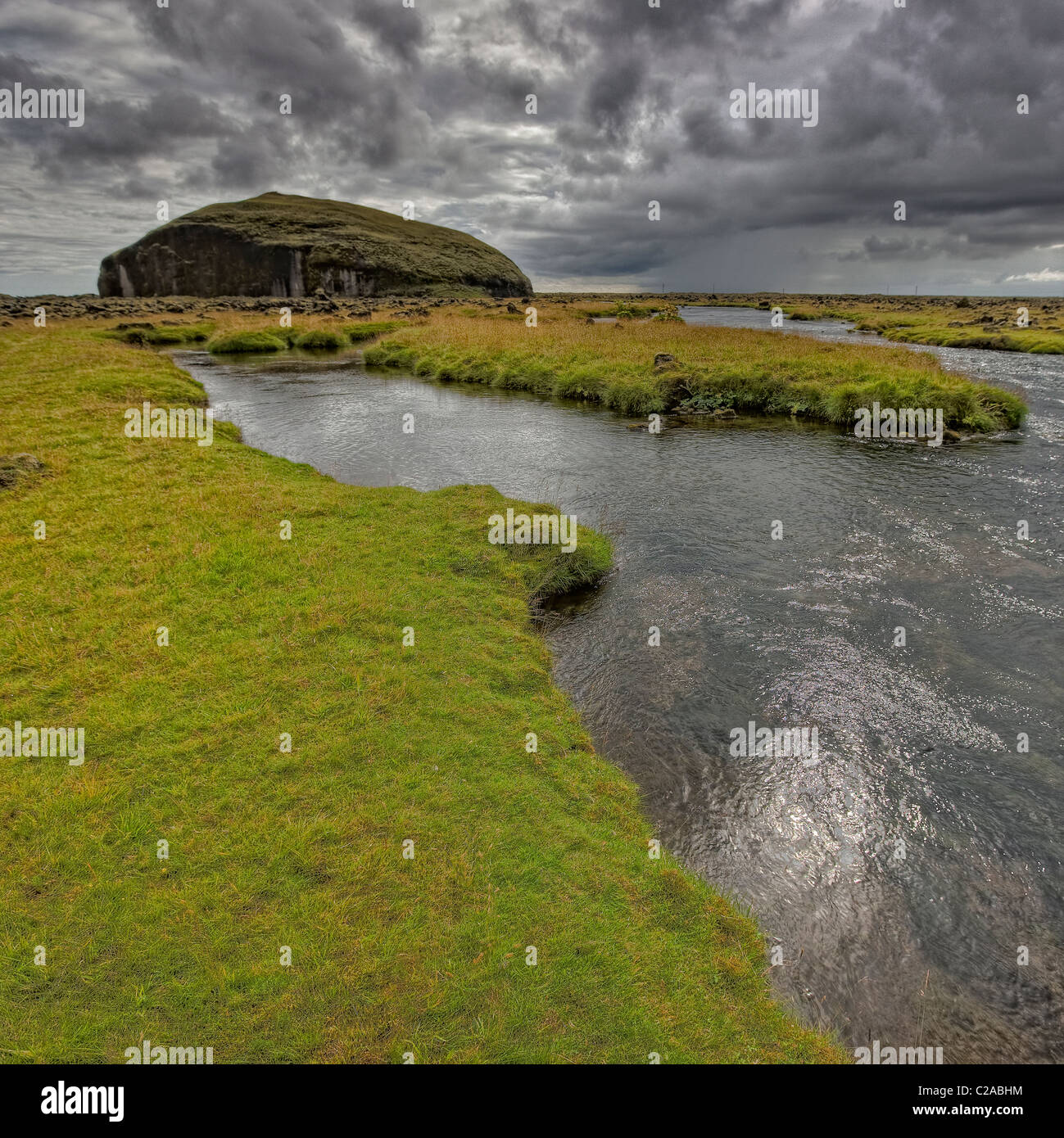 Lava moss landscape mt orustuholl hi-res stock photography and images ...