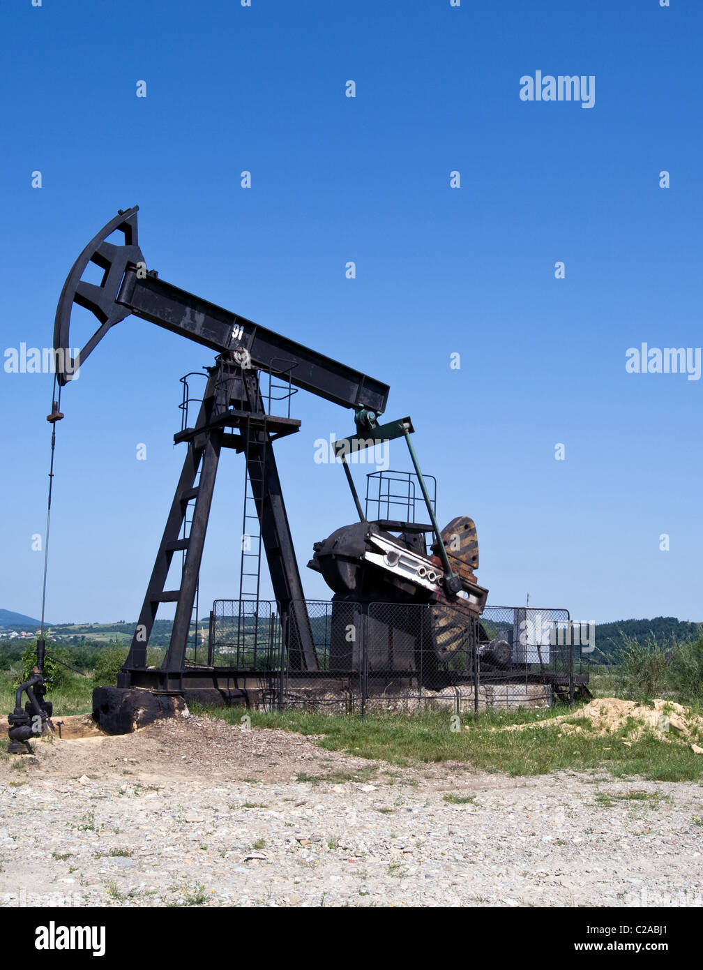 oil pump is on a background sky Stock Photo - Alamy