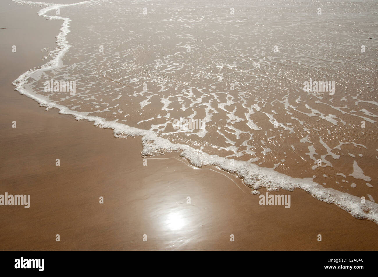 tidal line on Beach Freshwater West pembrokeshire UK Stock Photo - Alamy