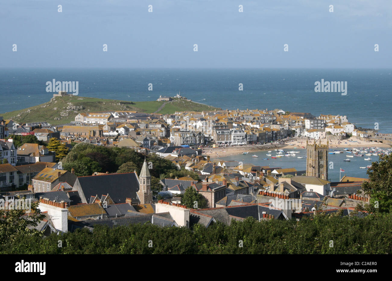 Smeaton pier st ives cornwall hi-res stock photography and images - Alamy