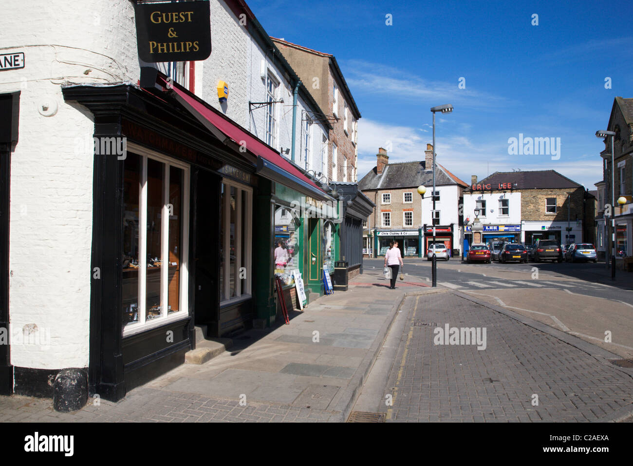 Market Place Pocklington East Riding of Yorkshire England Stock Photo ...