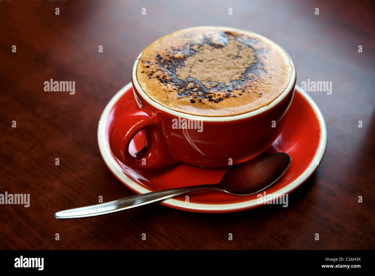 red coffee cup Stock Photo - Alamy