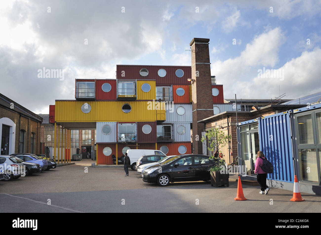 Container City at Trinity Buoy Wharf River Thames London Stock Photo ...