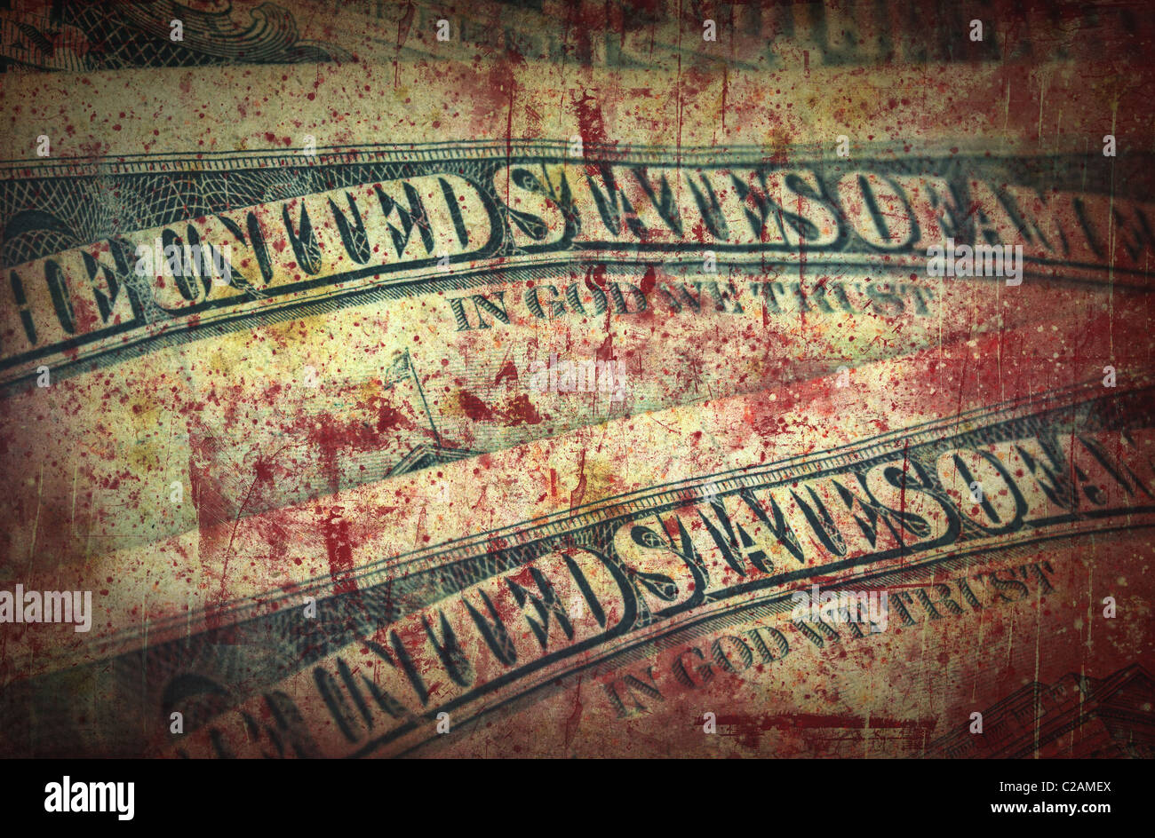 Money stained with blood hi-res stock photography and images - Alamy