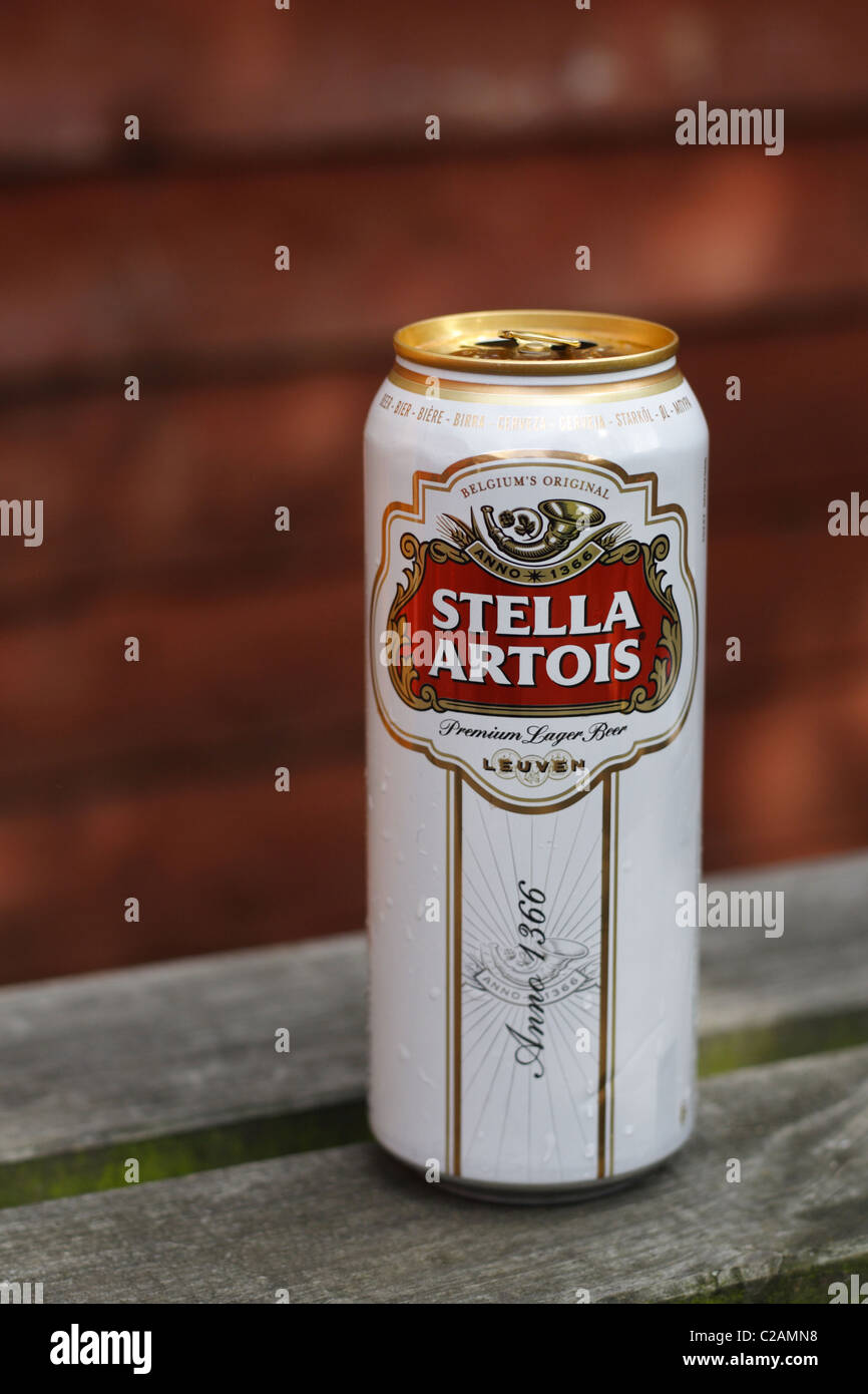 can of stella artois Stock Photo - Alamy