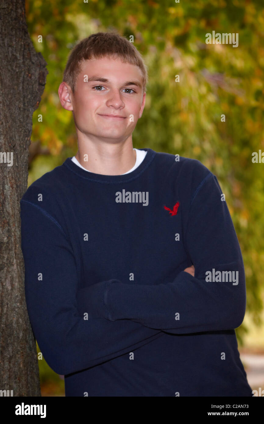 A 17 year old teenage boy Stock Photo - Alamy