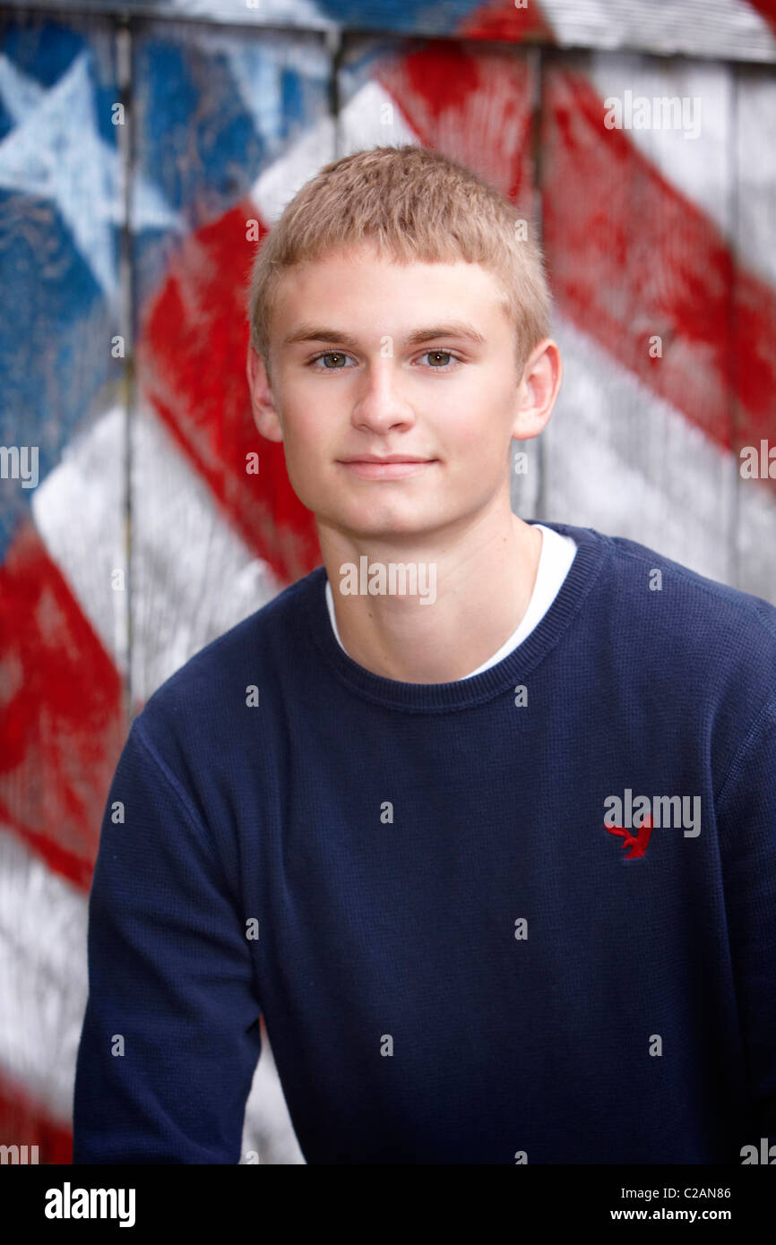A 17 year old teenage boy Stock Photo - Alamy
