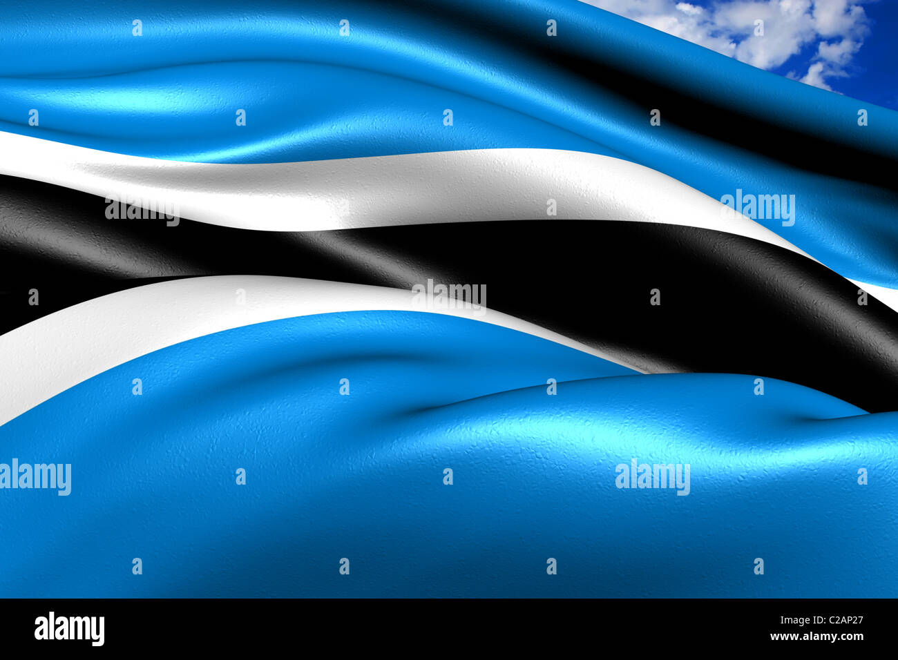 Flag of Botswana Stock Photo - Alamy
