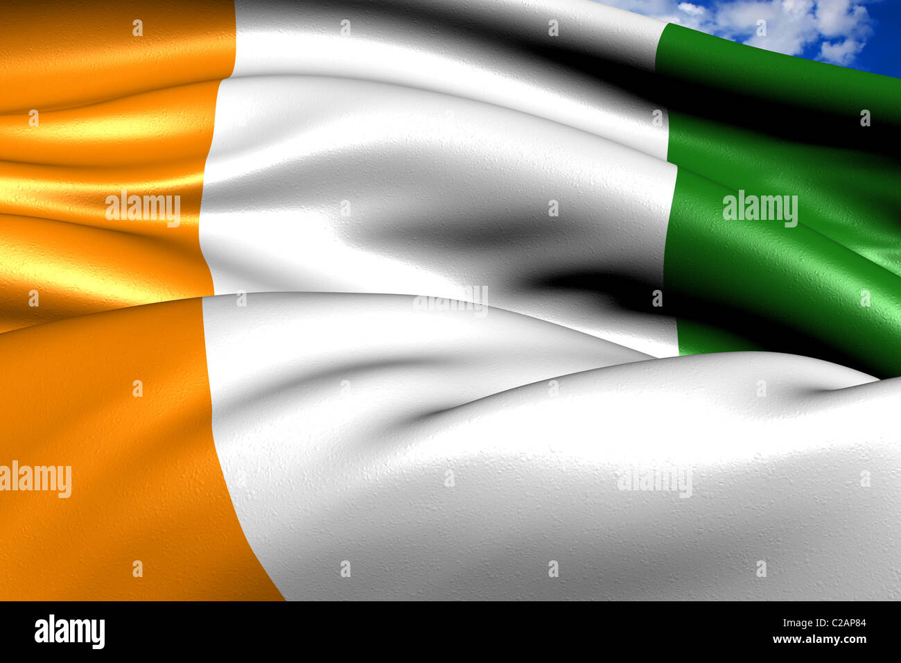 Flag of Cote d'Ivoire Stock Photo - Alamy