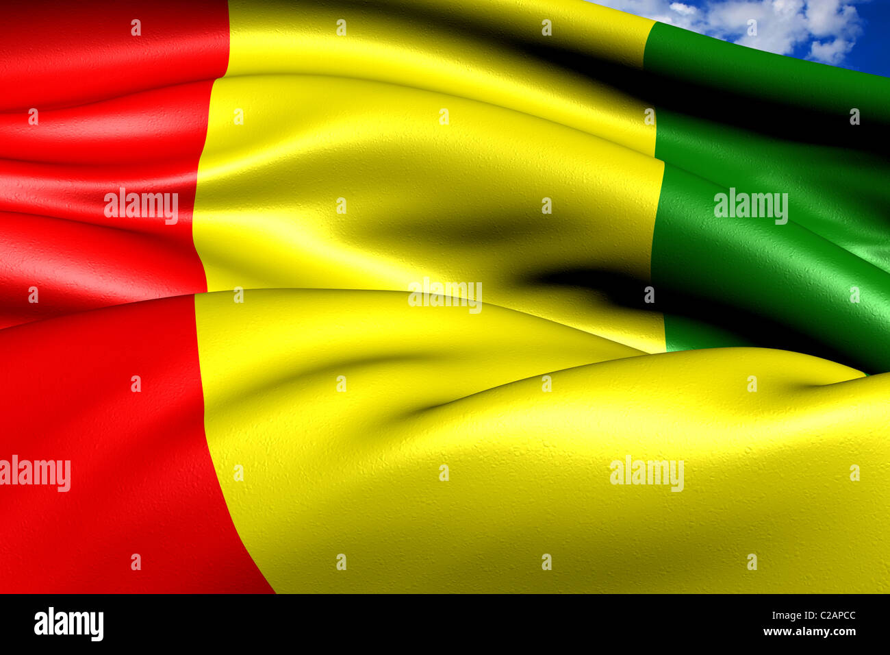 Flag of Guinea Stock Photo - Alamy