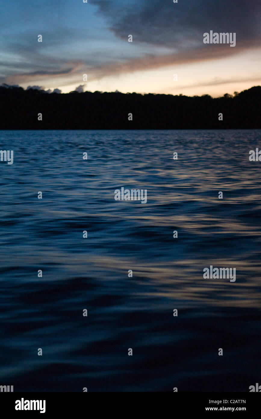 South America, Amazon, sunset over water Stock Photo - Alamy